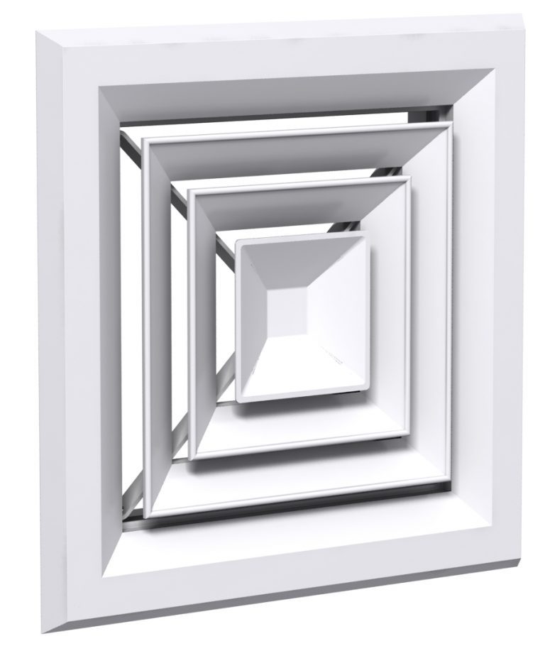 LCMD - Light Commerical Beveled Frame Modular Diffuser w/ Damper ...