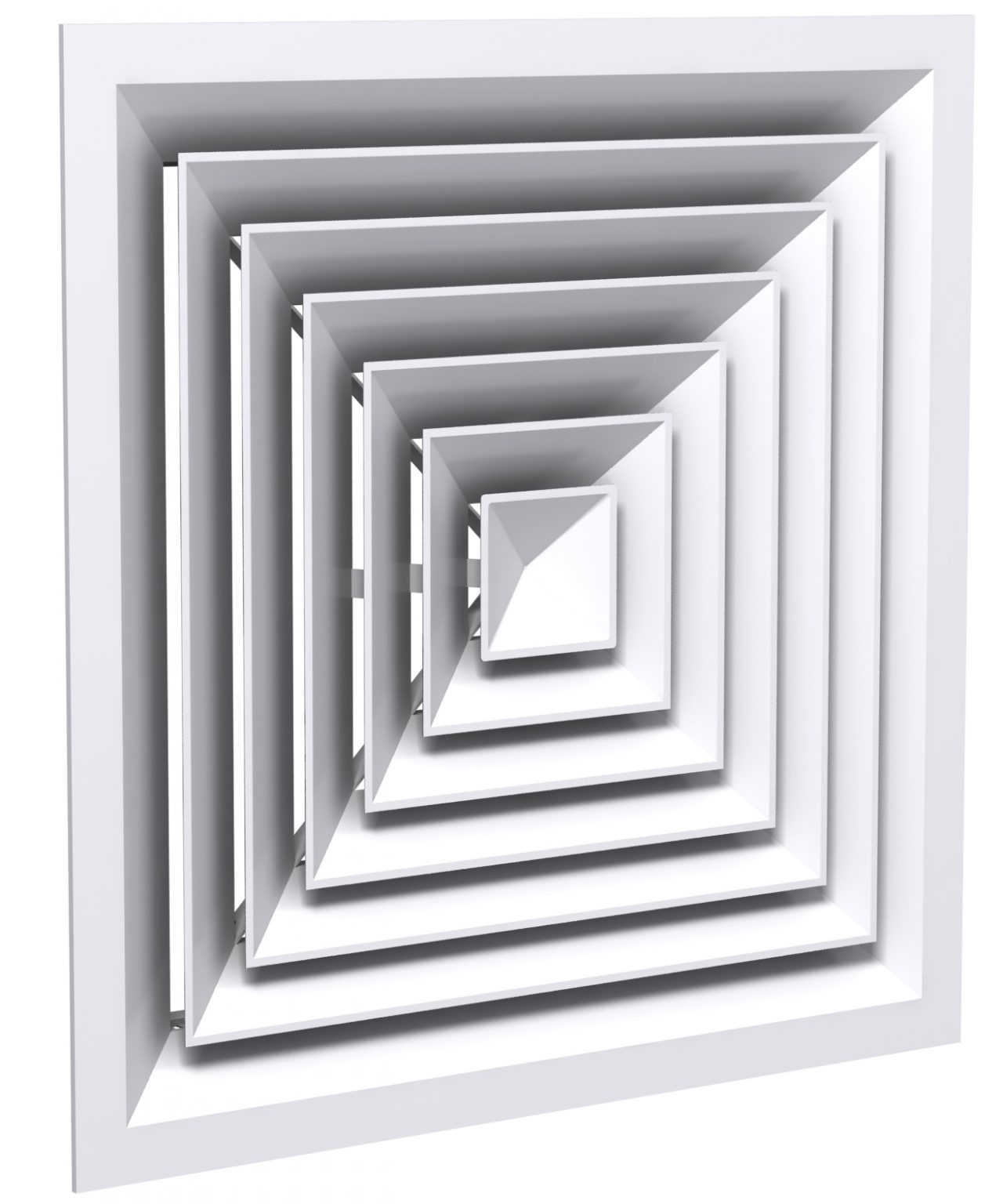 AMD - Louvered Directional Diffuser, 4-Way, Aluminum - Buckley Associates